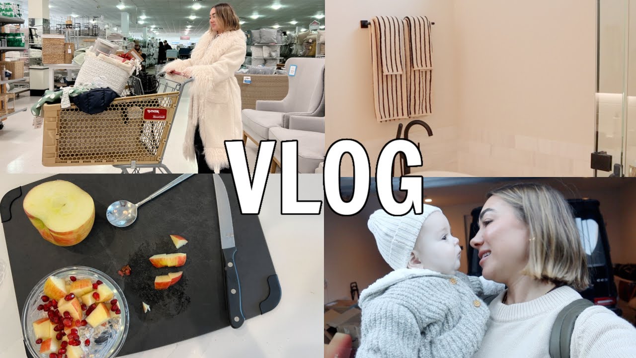 VLOG: Homegoods Shop with Us! Decorating the Bathroom, Family Night, Baby Gift Idea | Julia ...