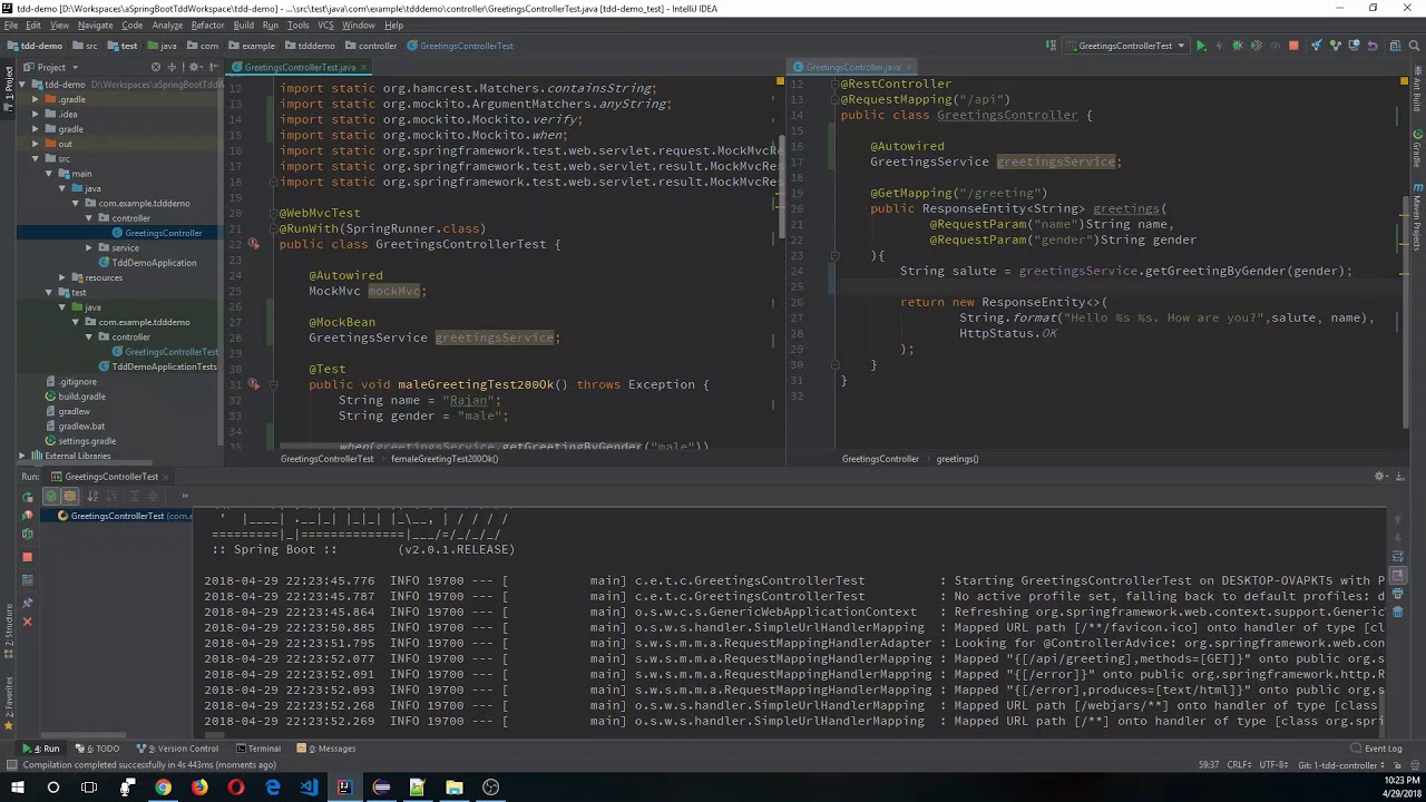 Test Driven Development Of Microservice With Springboot Java 2 Youtube