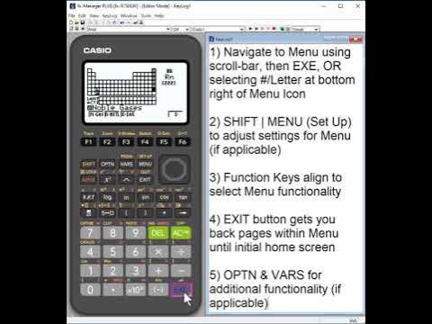 fx-9750GIII Graphing Calculator: Physium Menu Icon Overview - YouTube