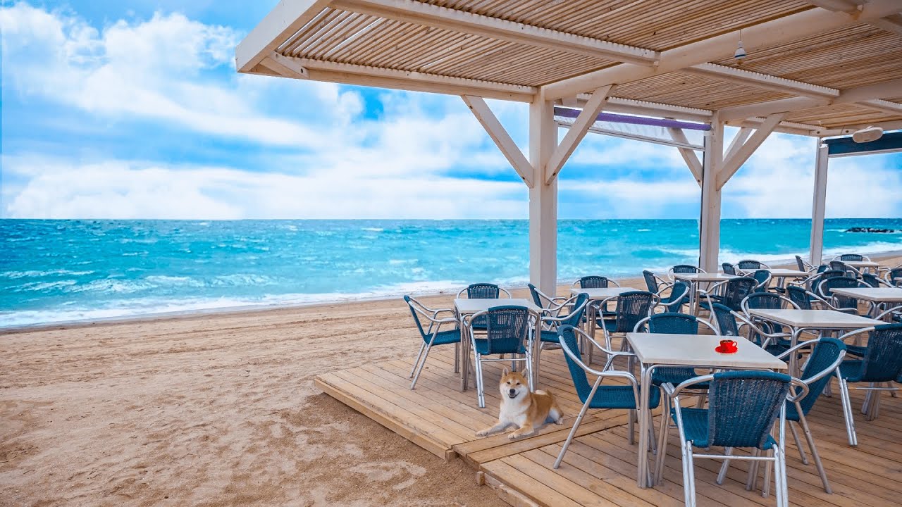 Spanish Beach Coffee Shop Ambience - Bossa Nova Music, Smooth Jazz ...