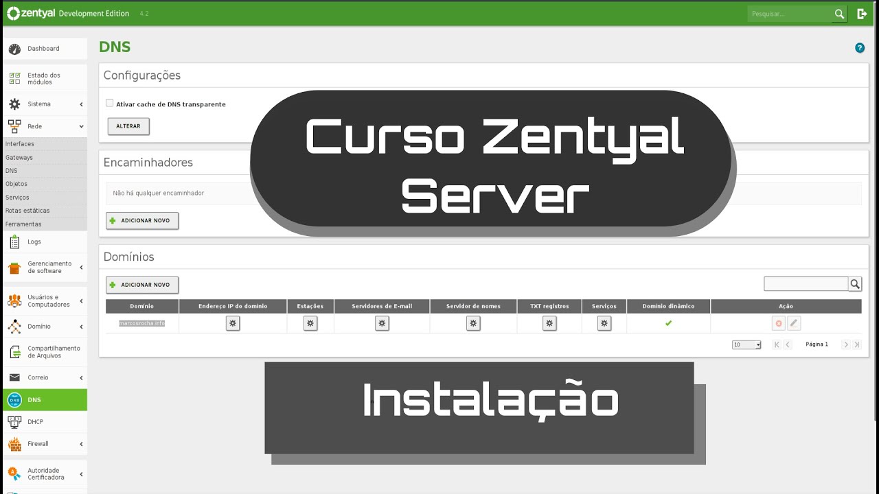 Curso Zentyal Server - Instalação - YouTube