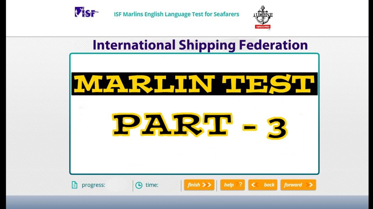 Marlins Test Part 3 Maritime English Test for Seafarer - YouTube