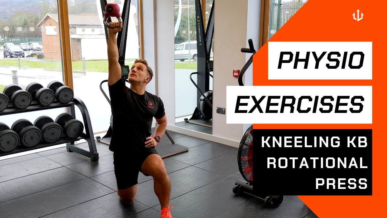 Kneeling KB Rotational Press // Shoulder Pain Exercise - YouTube