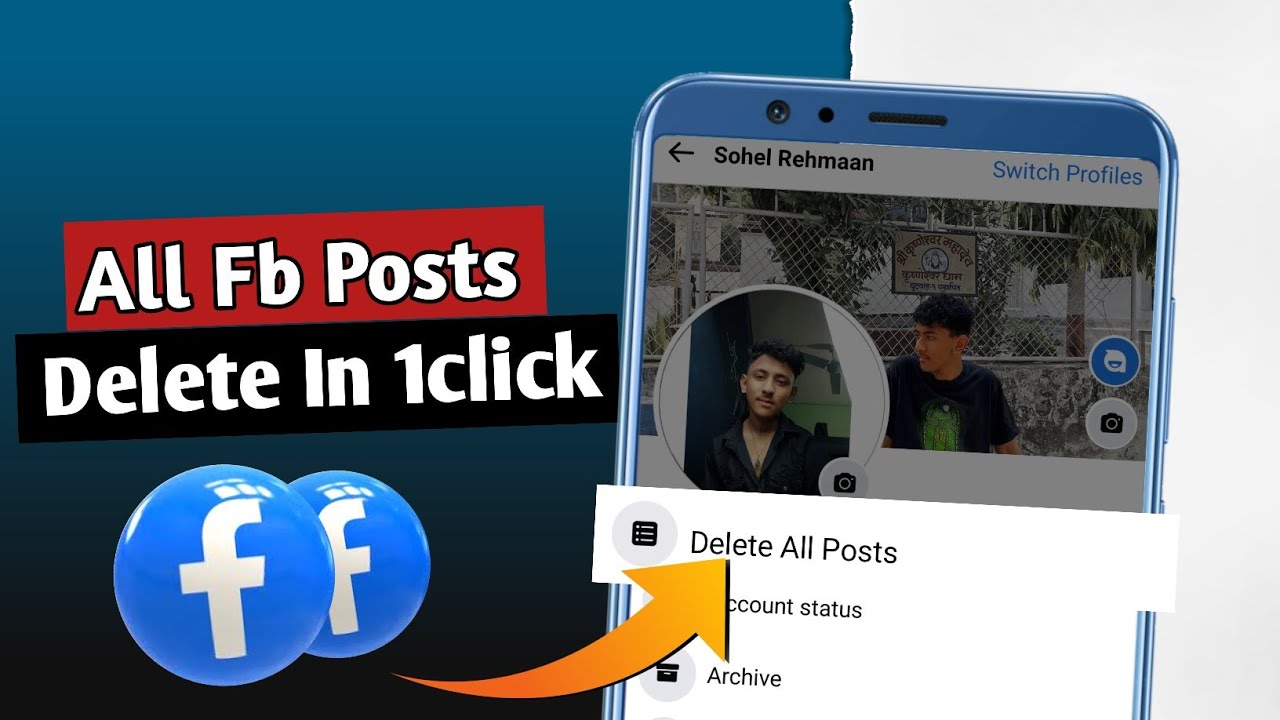 How To Delete All Post On Facebook In One Click | Fb Me Sabhi Post Ek ...
