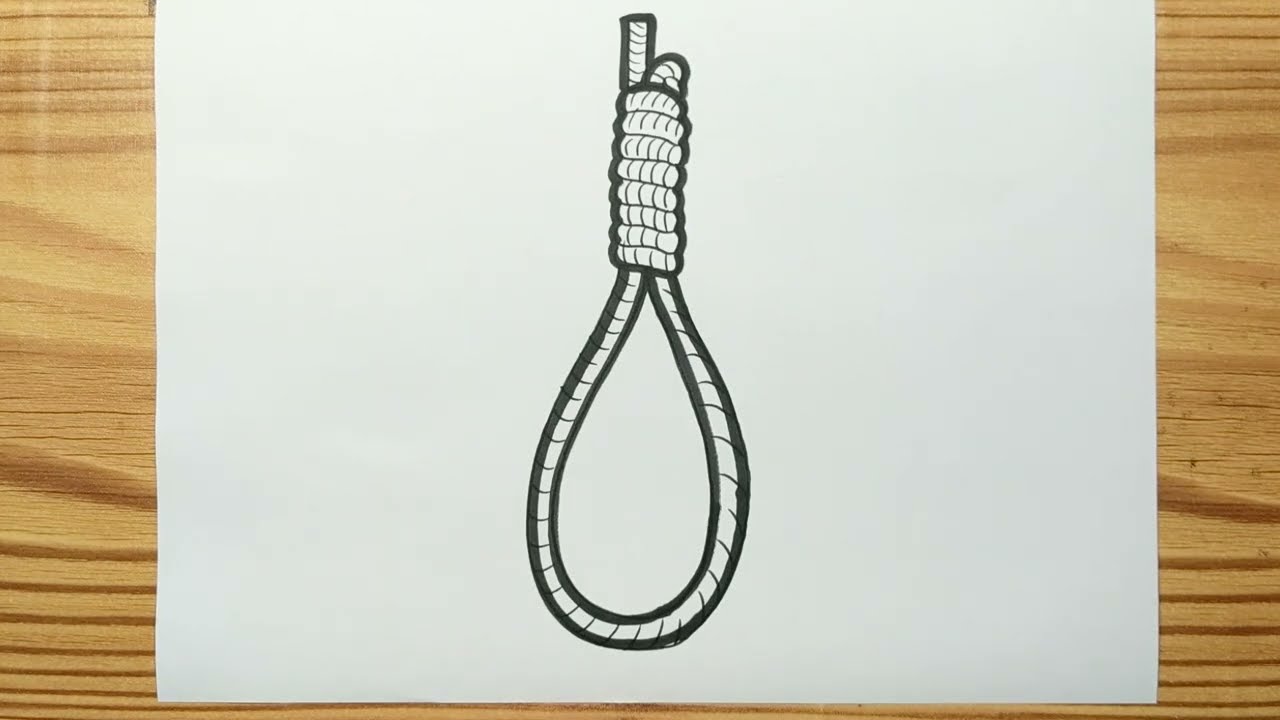 How to draw SUICIDE ROPE - YouTube