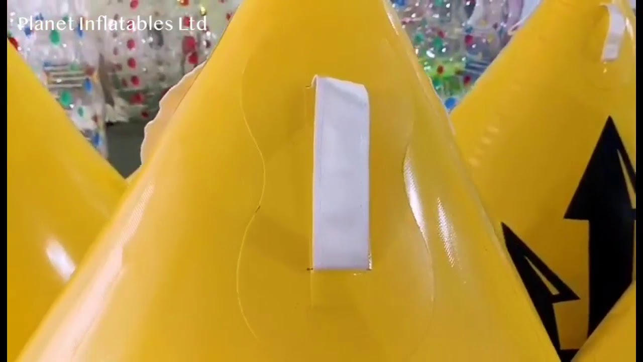 Triangular Inflatable Marker Buoys For Swim Event Yellow Inflatable ...