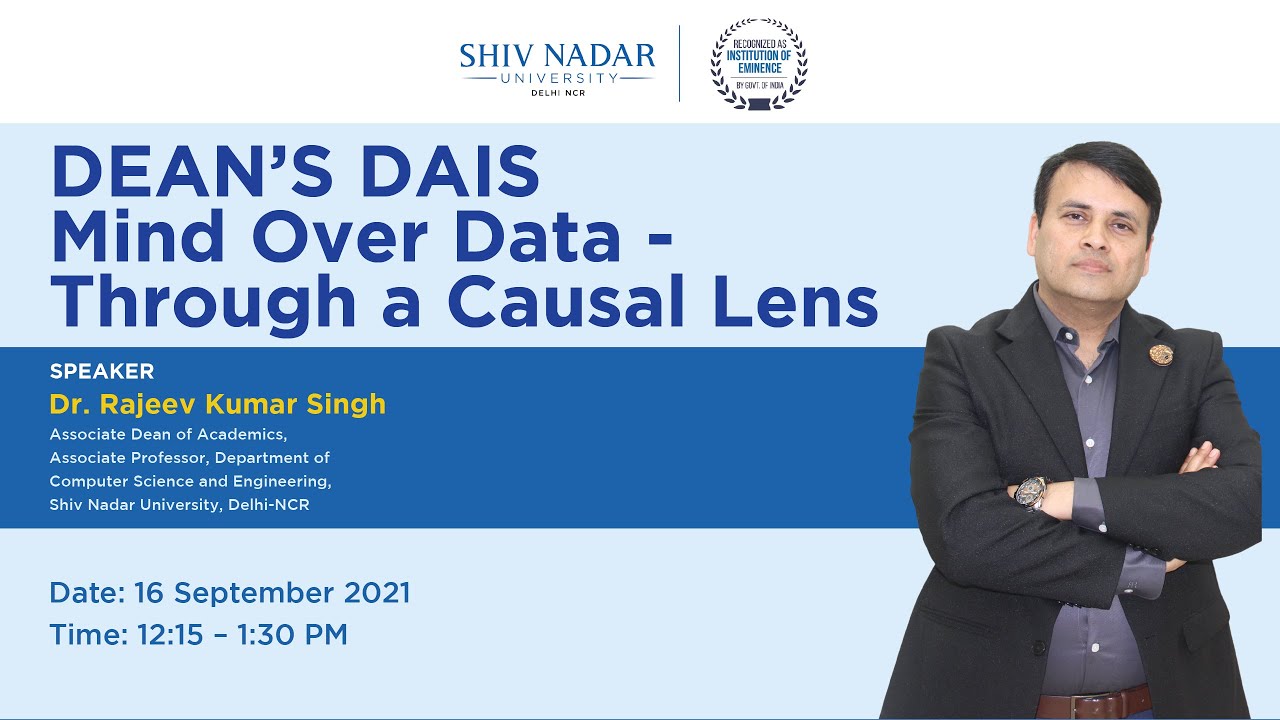 Dr. Rajeev Kumar Singh on 'Mind Over Data' | Leadership Series, Ep - 3 - YouTube