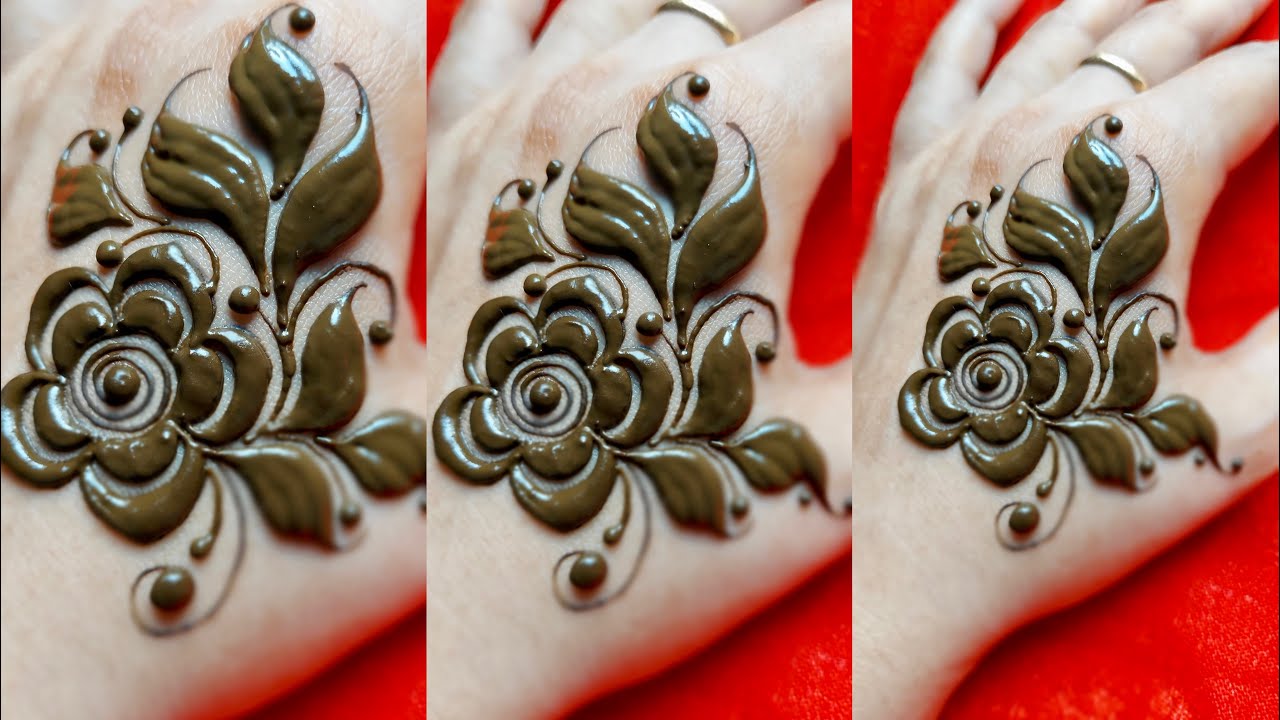 Beautiful henna bunch tutorial || most amazing mehendi design tutorial ...