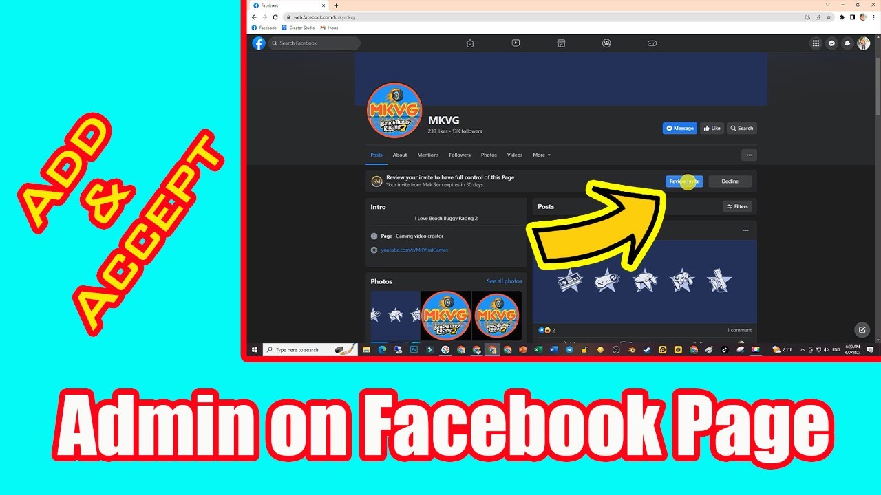How to Add & Accept Page Admin | Add Page Admin & Accept - YouTube