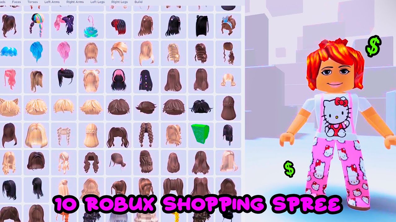 10 robux shopping spree-😍🤑🤪 - YouTube