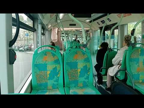 Bus 91 RATP - GX437 Hybride N°4586 Gare du Nord --- Montparnasse 2 ...