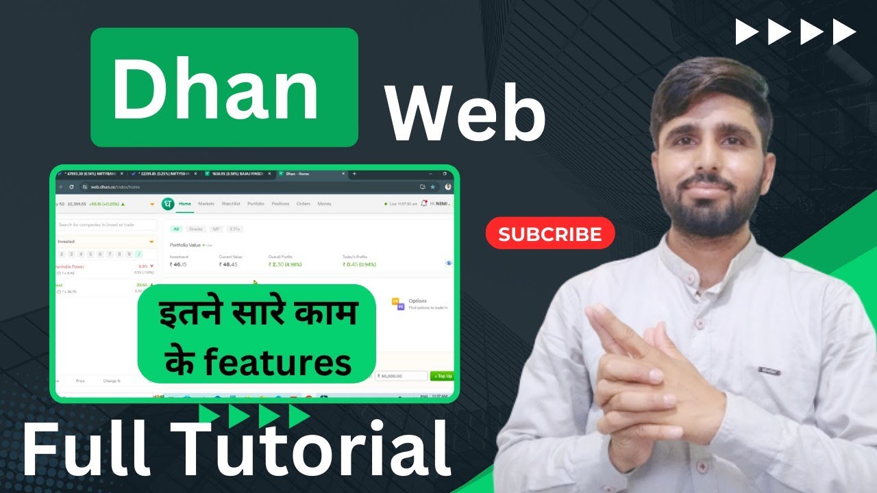 Dhan Web Tutorial How To Use Dhan Web Platform Dhan App For Pc
