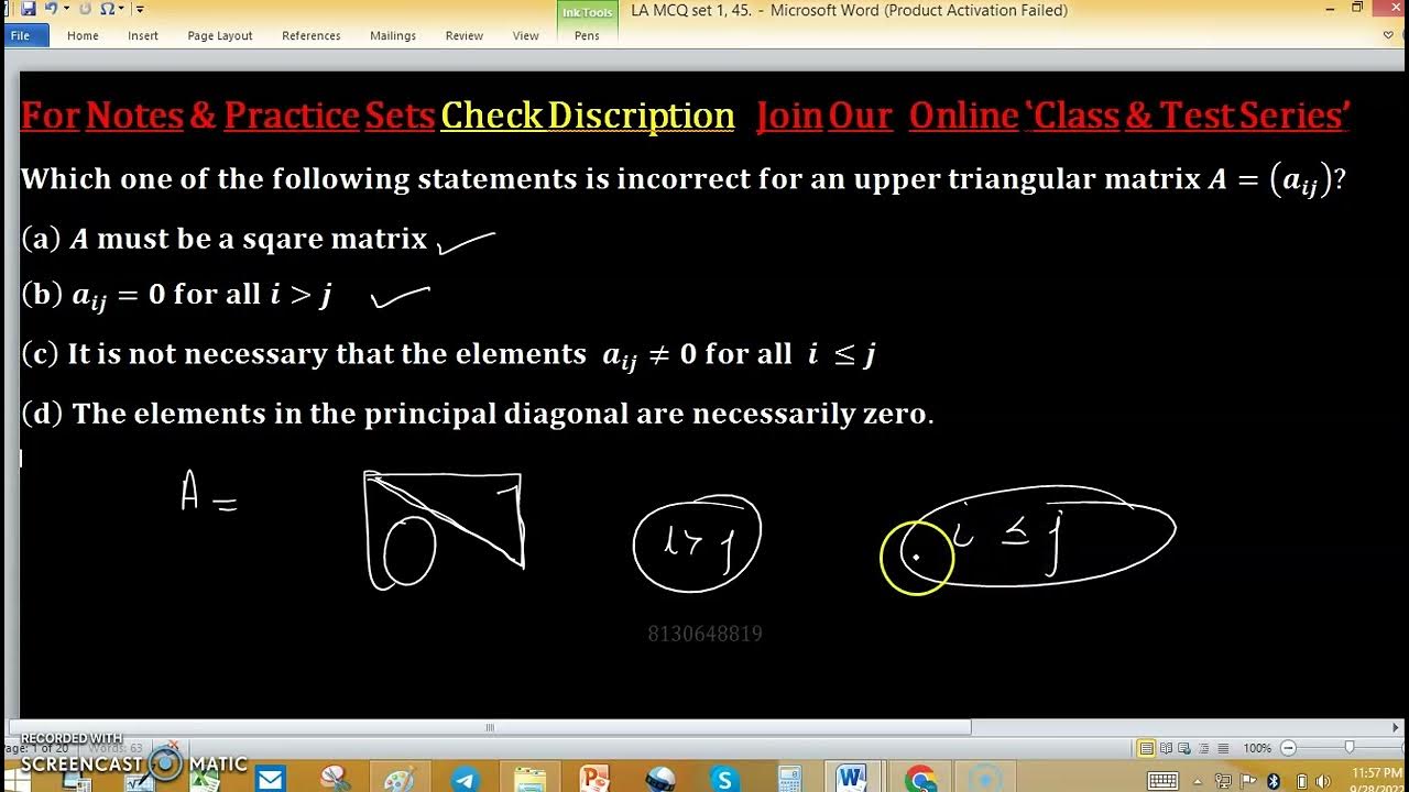 download linear algebra pdf engineering upper triangular matrix iit ...