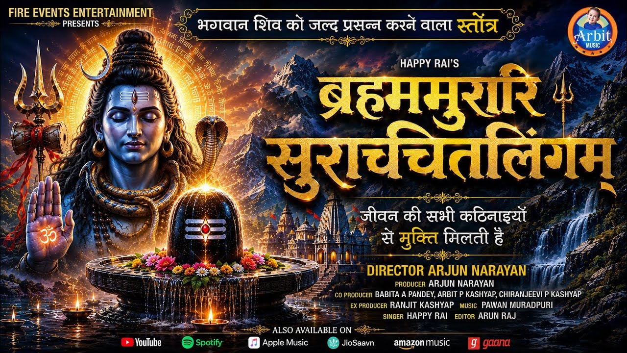 लिंगाष्टकम स्तोत्र - ब्रह्ममुरारी सुरर्चिता लिंगम | Shiv Stuti Powerful ...