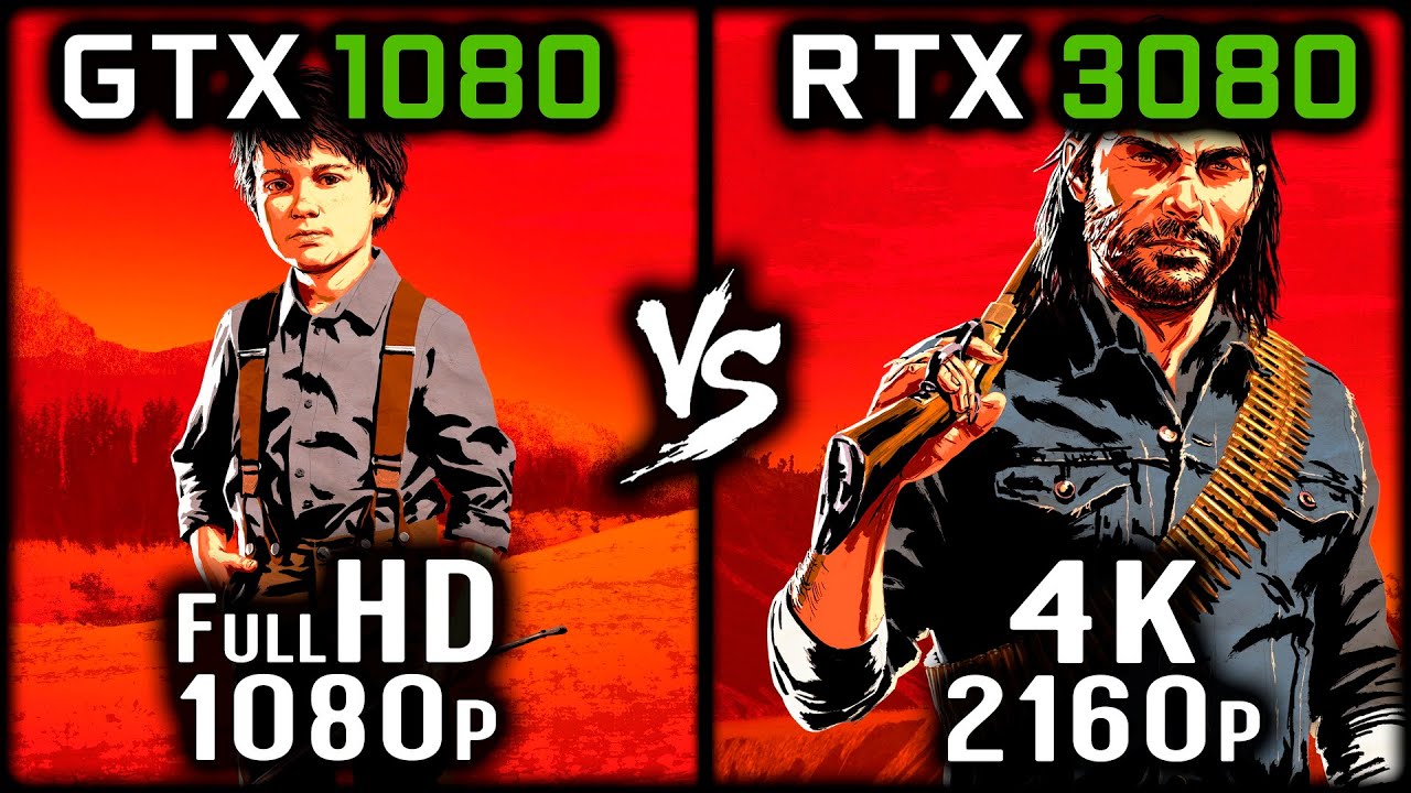 Red Dead Redemption 2 - GTX 1080 [1080p] vs RTX 3080 [2160p], RDR 2 ...