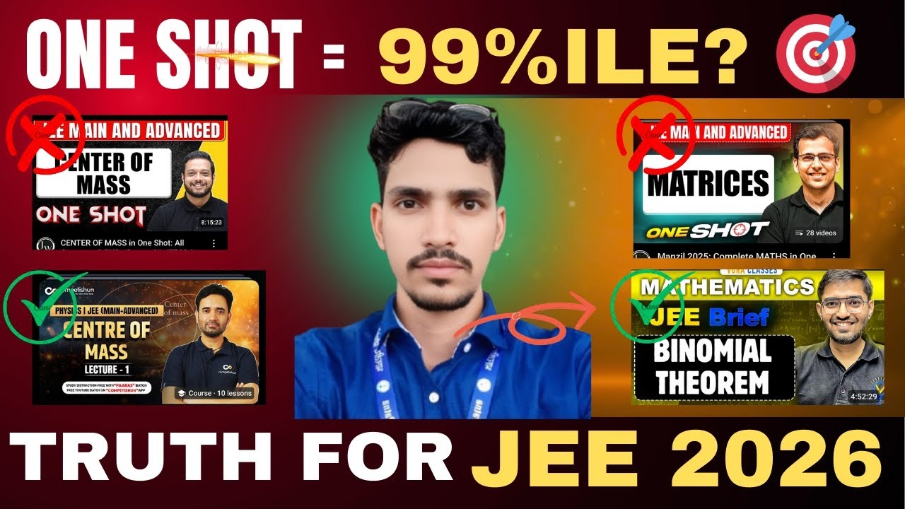 Is ONE SHOT Enough for JEE? | Best One Shot Lectures for JEE Mains 2026 ...