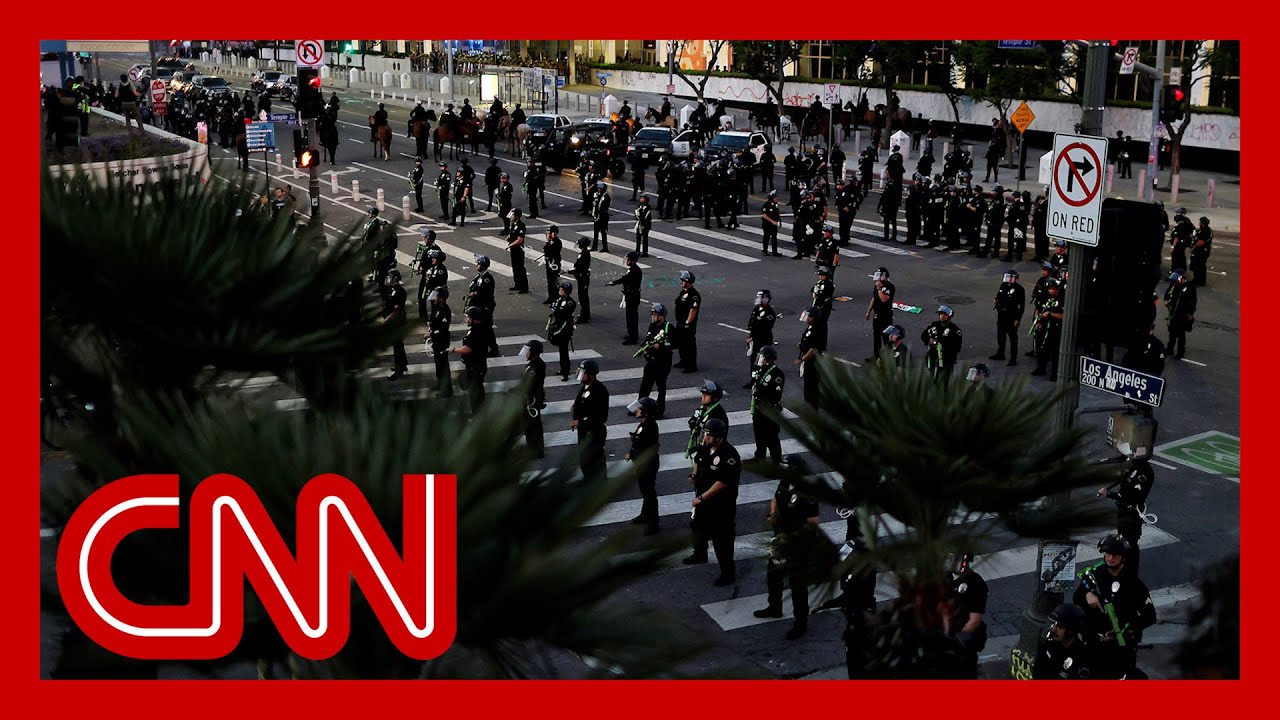 Over 200 arrested, 2 officers injured, businesses looted as LA braces ...