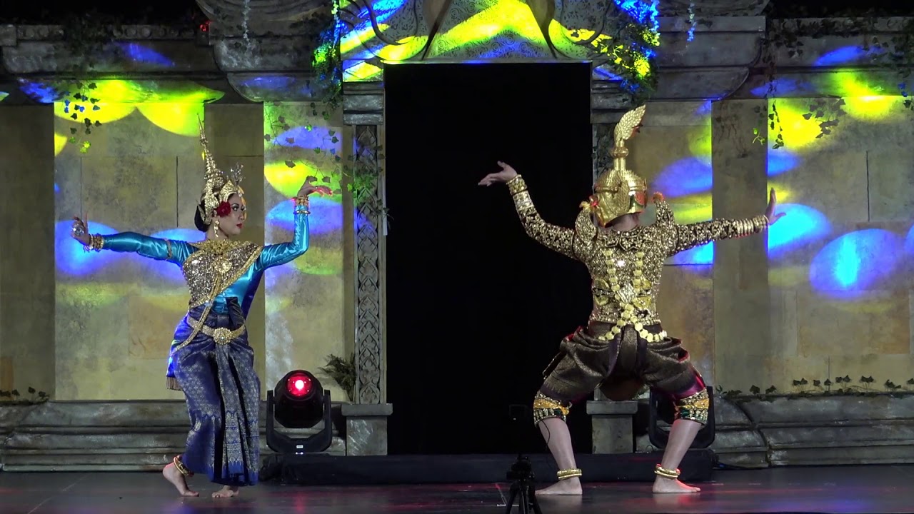របាំក្បាច់បុរាណខ្មែរ : របាំមណីមេខឡា Robam Moni Mékhala - YouTube