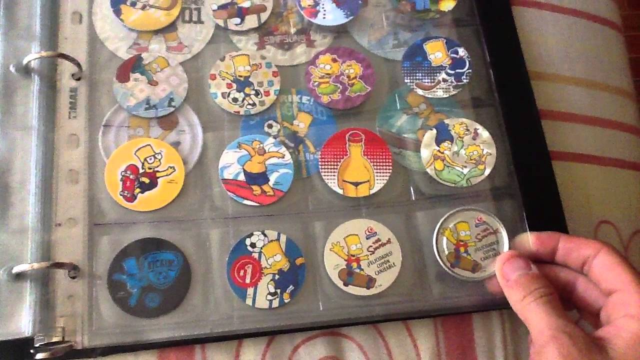 Colección Tazos Los Simpson 2012 Parte 4 - YouTube