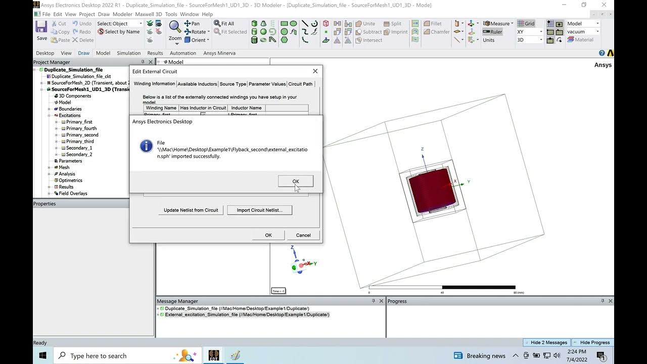 Lecture 24 : Setting up external excitation using Maxwell circuit (Continuation) - YouTube