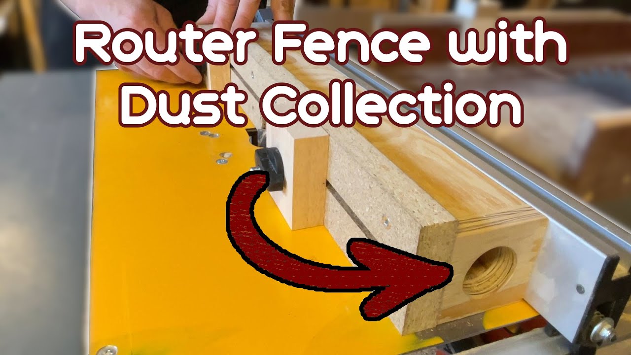 How to Build a DIY Router Fence with Dust Collection - YouTube