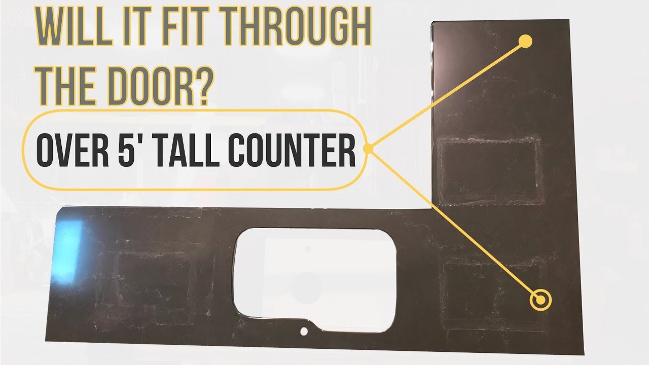 Will a 5' tall counter fit through the door? - YouTube