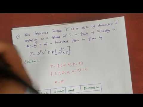 Solving Methods on Buckingham π Theorem Problems | GATE | Fluid Mechanics in Tamil | - YouTube