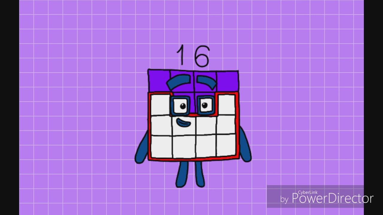 Numberblocks : Sixteen (Numberblocks Fan Character) - YouTube