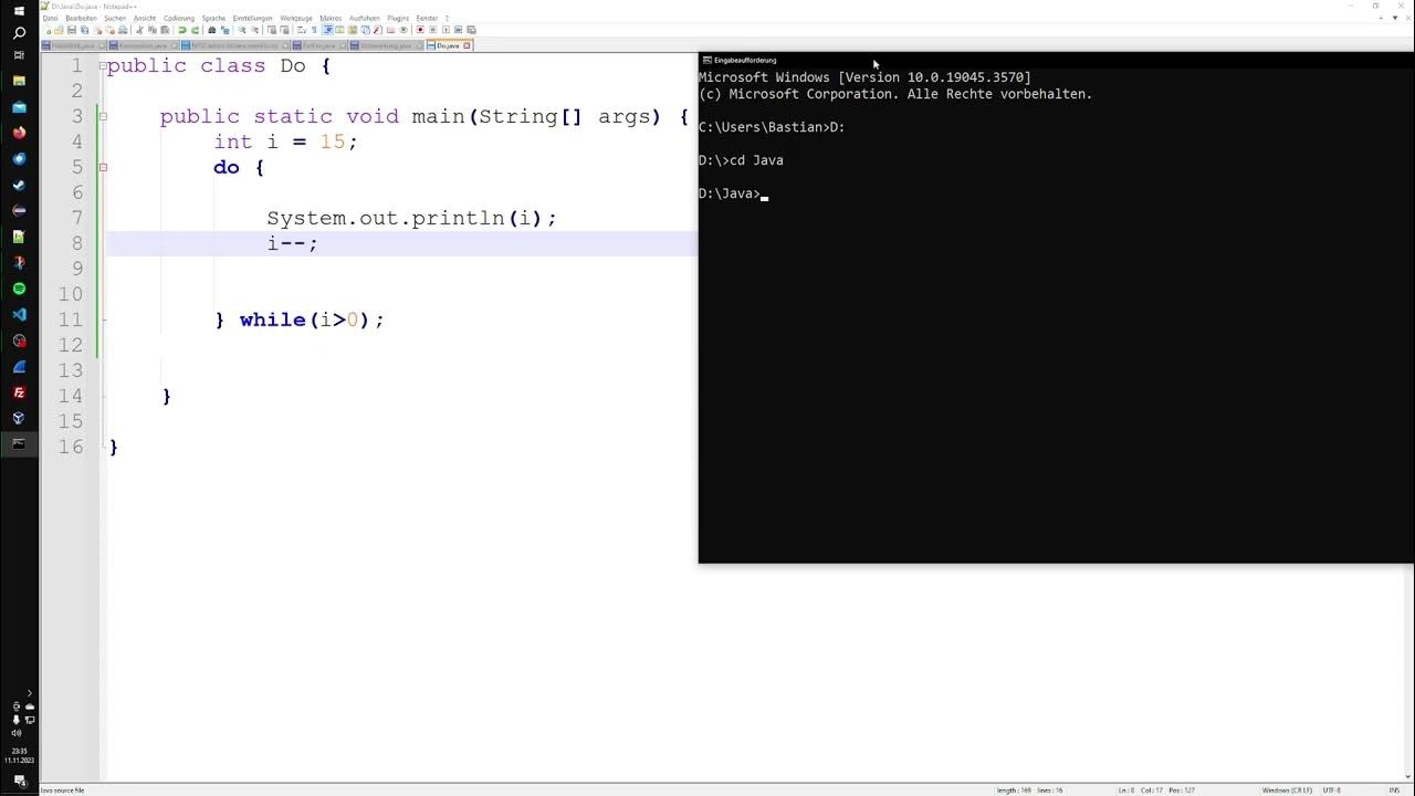 Programmieren in Java 1: Video 23 | do-while Schleife - YouTube