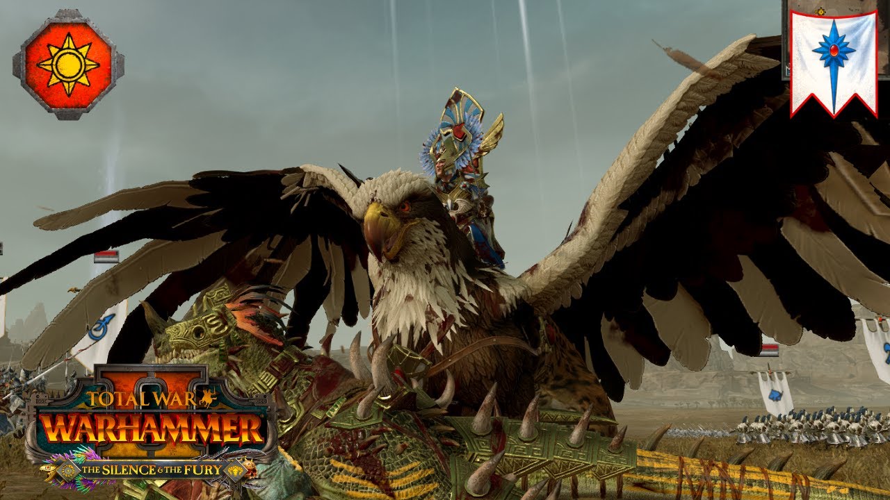 Horned Ones Face A GRIM Foe. Lizardmen Vs High Elves. Total War ...