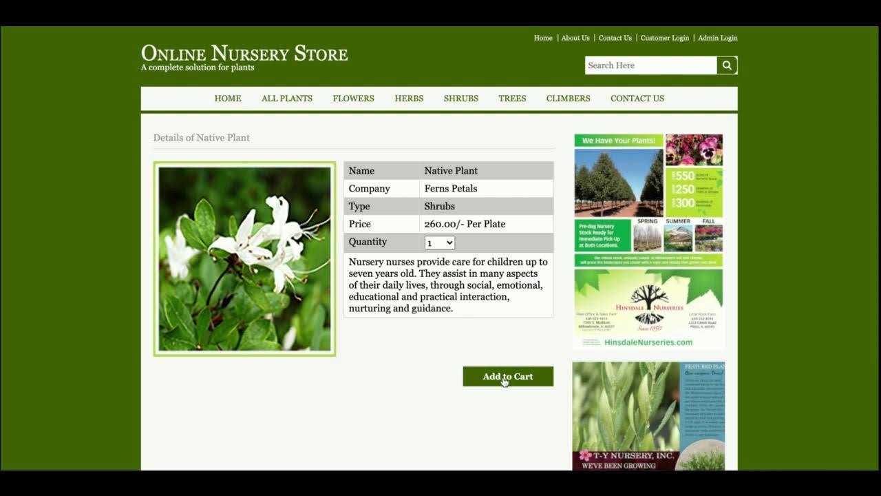 Online Nursery Store | Java JSP Servlet Project Tutorial | Java JSP CRUD Project - YouTube
