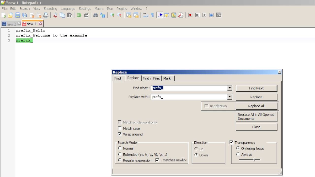 Prefix Suffix In Notepad YouTube prefix-suffix-in-notepad-youtube