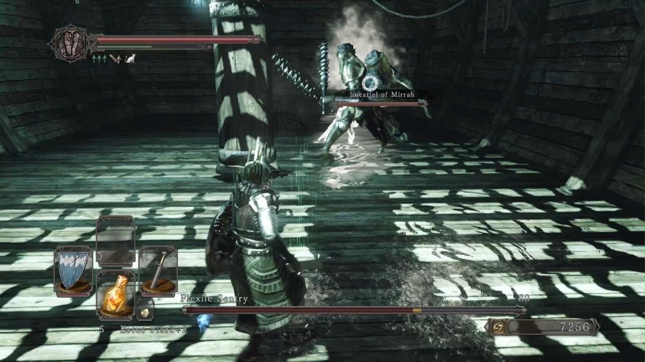 DARK SOULS II: Flexile Sentry Boss Fight! (Lucatiel Summon) - YouTube