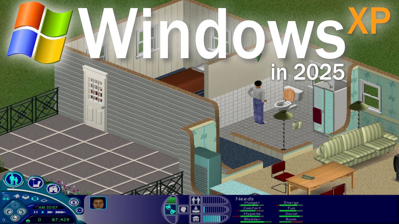 Windows XP Gameplay: The Sims - YouTube