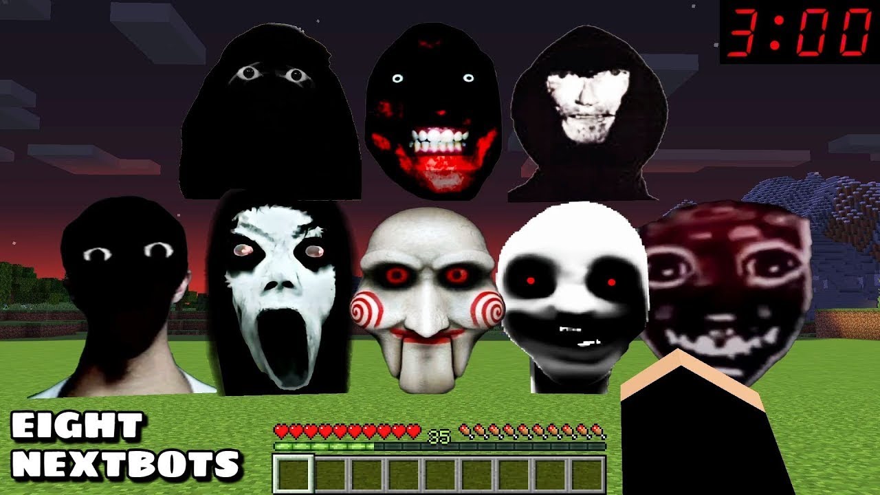 EIGHT NEXTBOTS CHASED ME in Minecraft - Gameplay - Coffin Meme - YouTube