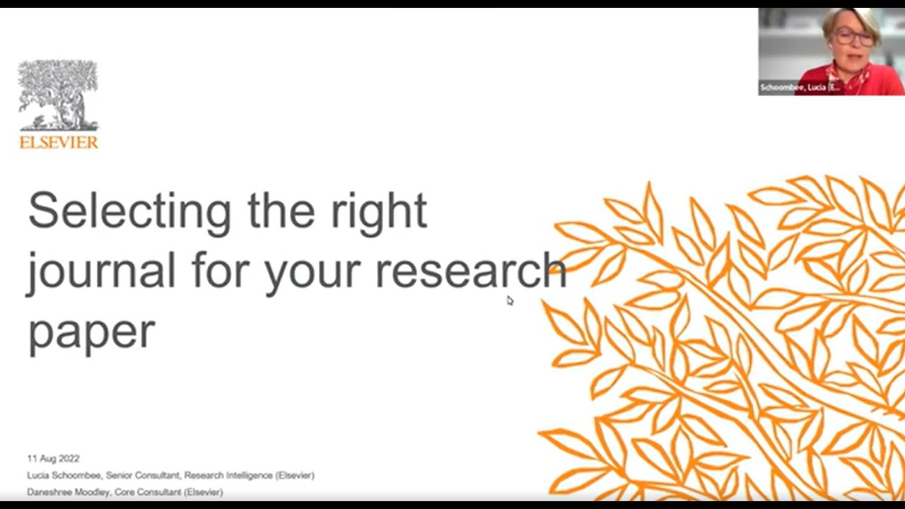 Elsevier Africa |Selecting the Right Journal for Your Research Paper ...