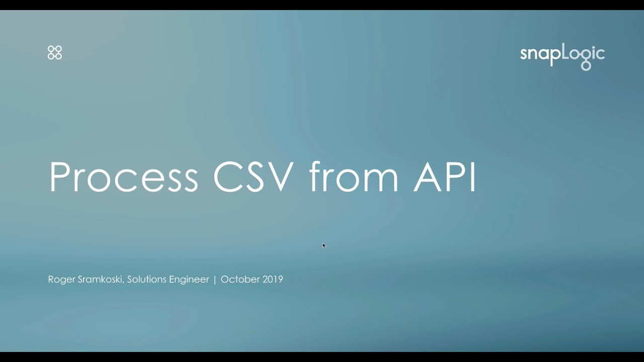Process CSV from an API call - YouTube