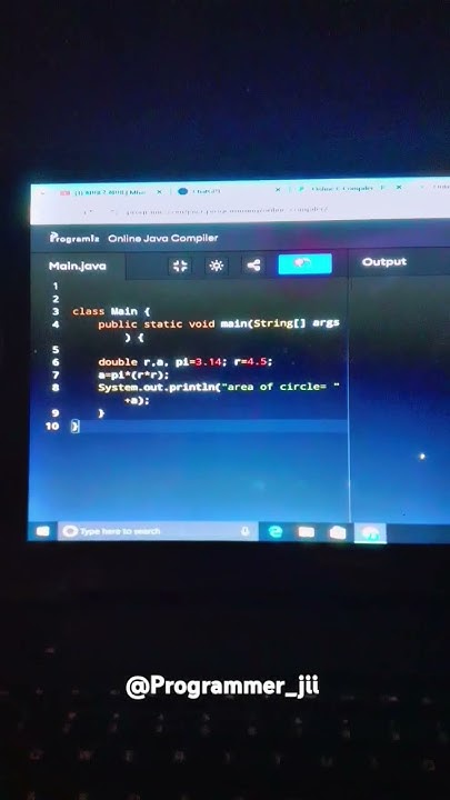 Java area of circle program 😇😇#c #programminglanguage#javascript #java#c++#htmlcss #python #java ...