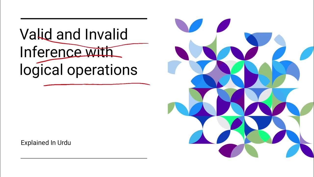 Valid and Invalid Argument inference with Logical Operators | Explained in Urdu - YouTube