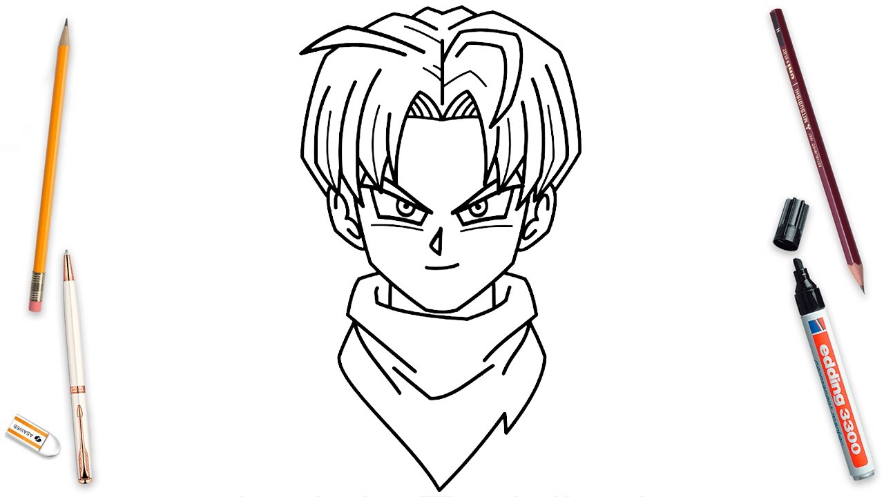 How To Draw Trunks Easy Step By Step | Dragon Ball Super Drawing ...