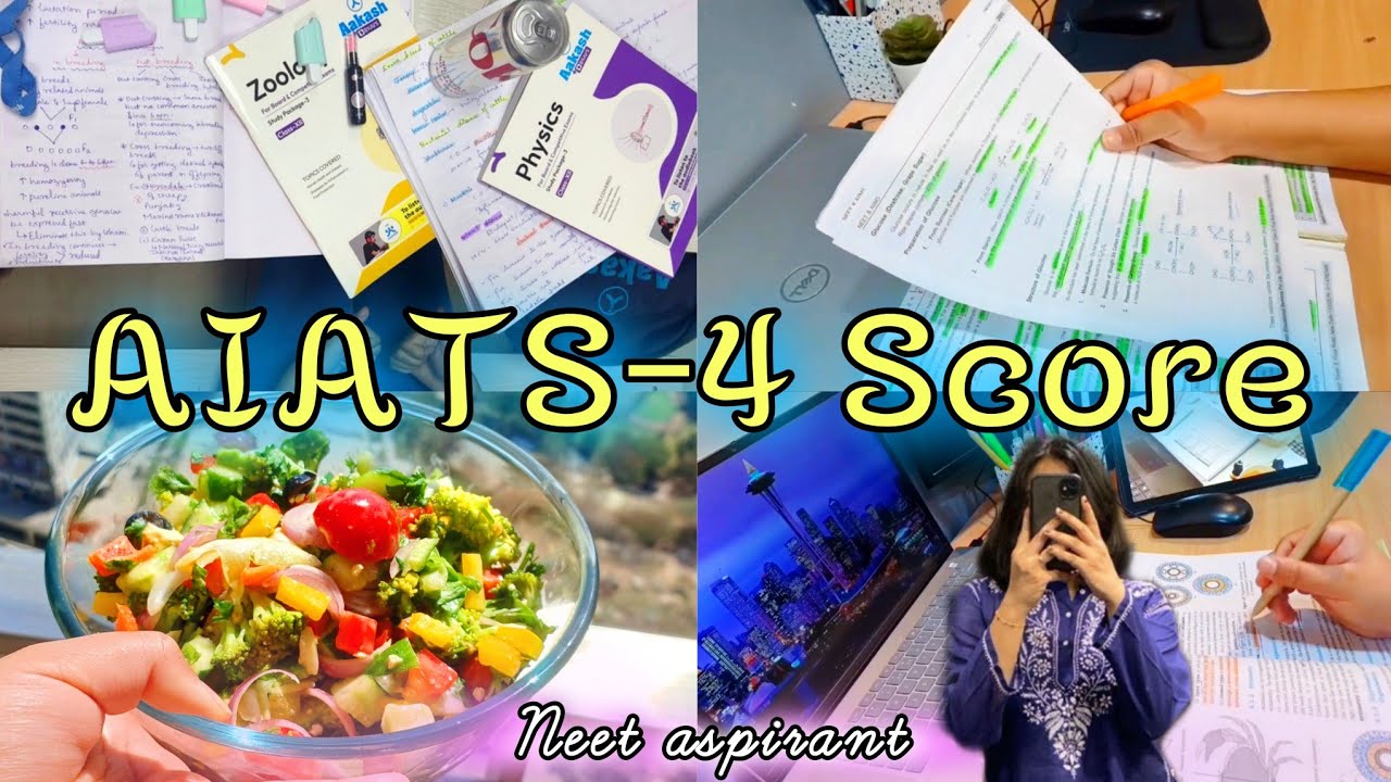 😱 Shocking AIATS - 4 SCORE ⁉️ Aakash Test series SCORE | Study vlog📝 ...