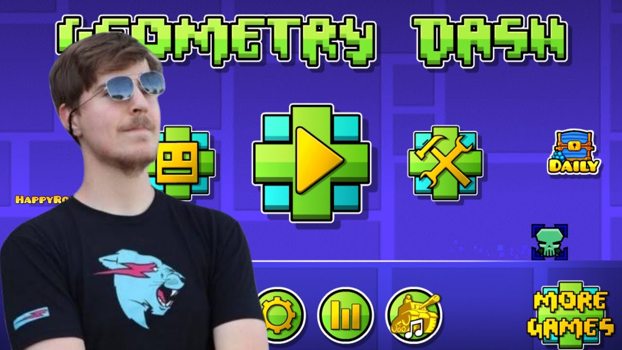 If Mrbeast Played Geometry Dash... - YouTube