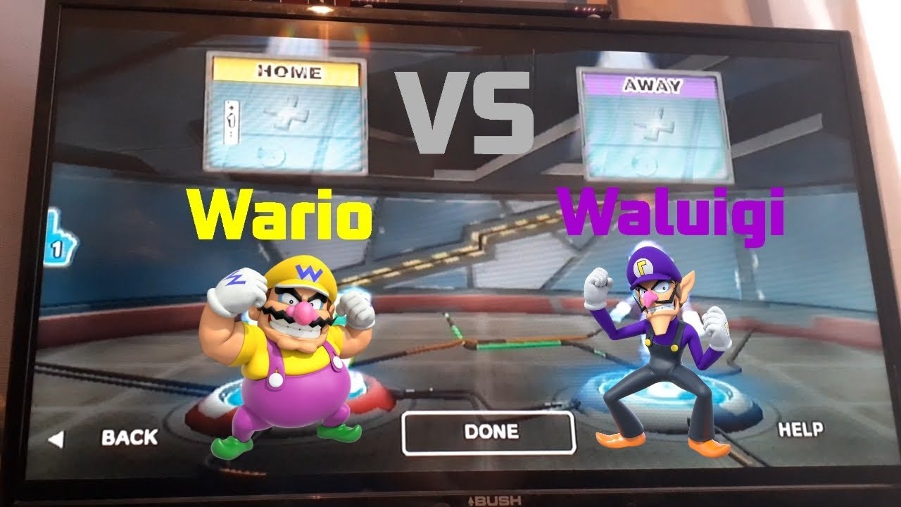 Mario Strikers Charged Football (Wario VS Waluigi) - YouTube