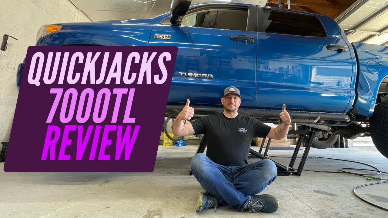 QuickJack 7000TL Review - Lifting My 2016 Toyota Tundra - YouTube