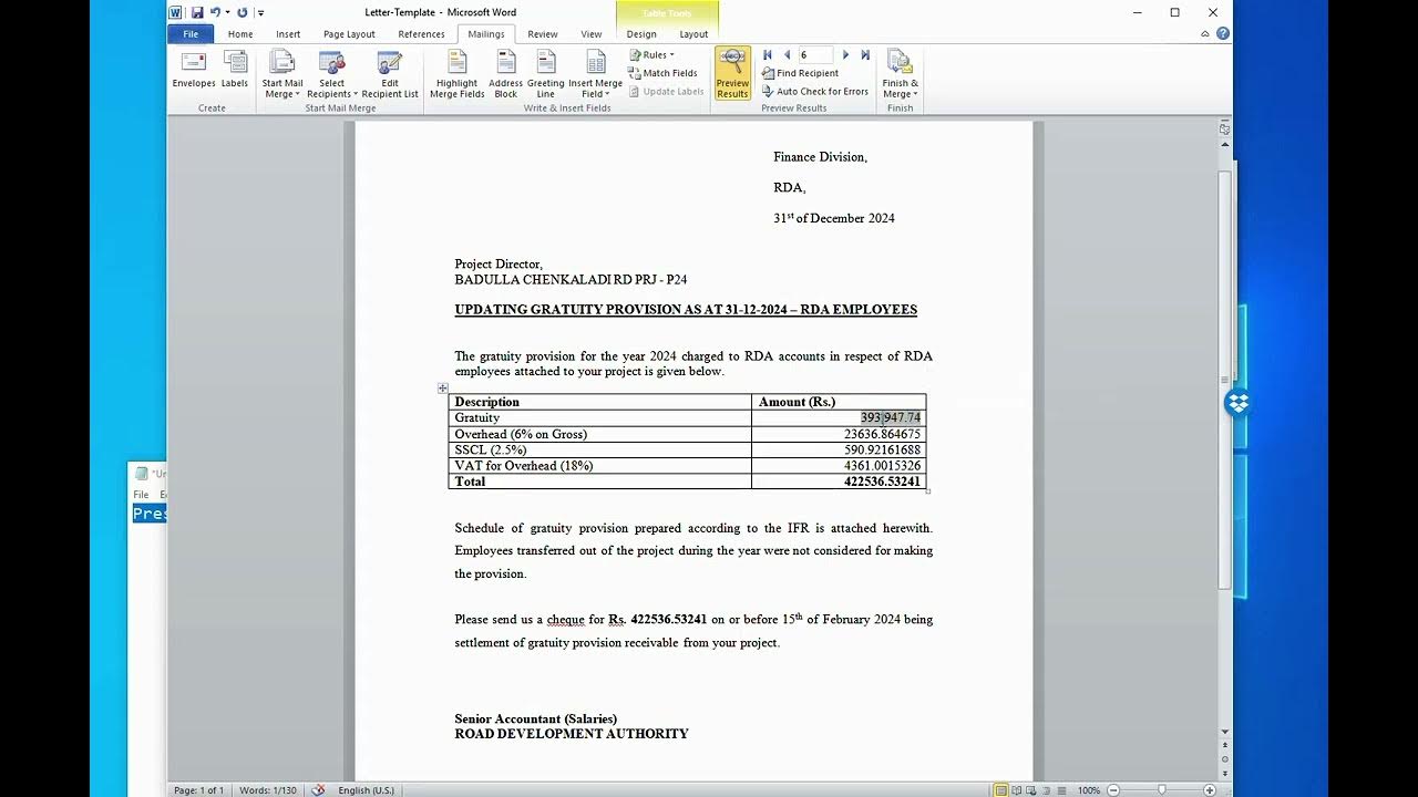 Format Mail Merge Numbers with Decimals and Commas - Quick - YouTube