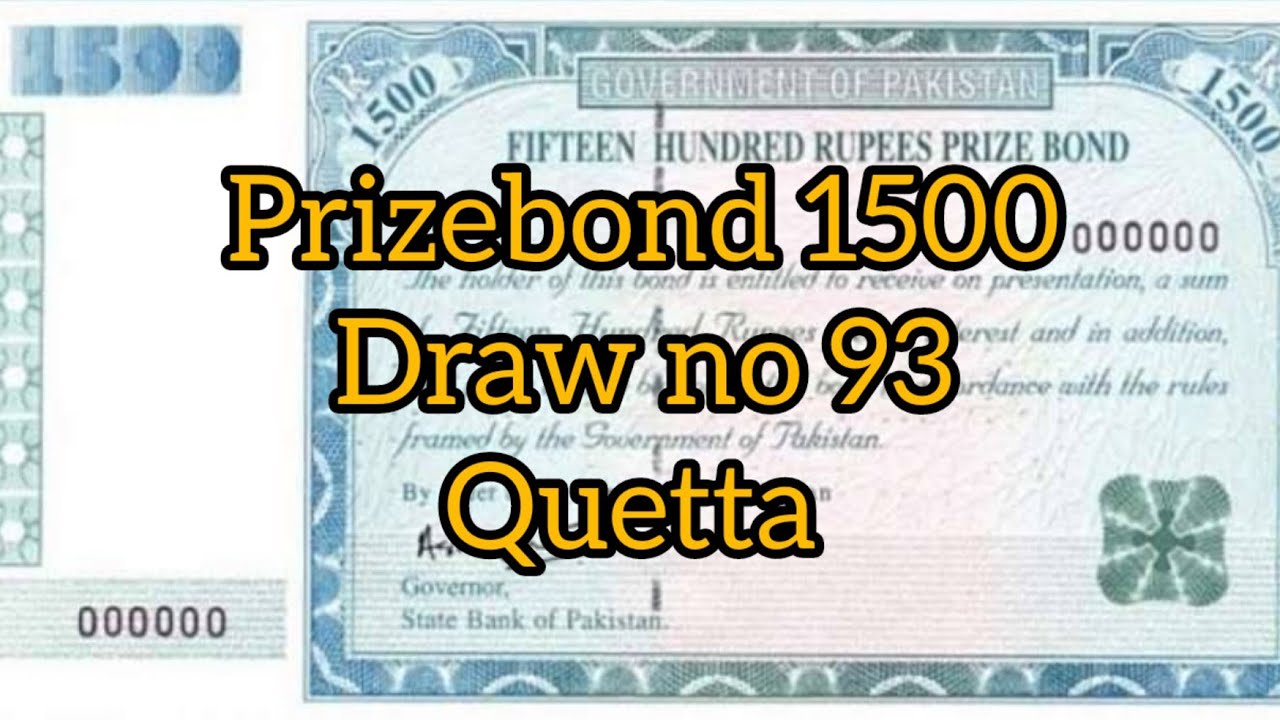 1500 Prizebond Complete Winners List | 1500 Results Today | Prizebond ...