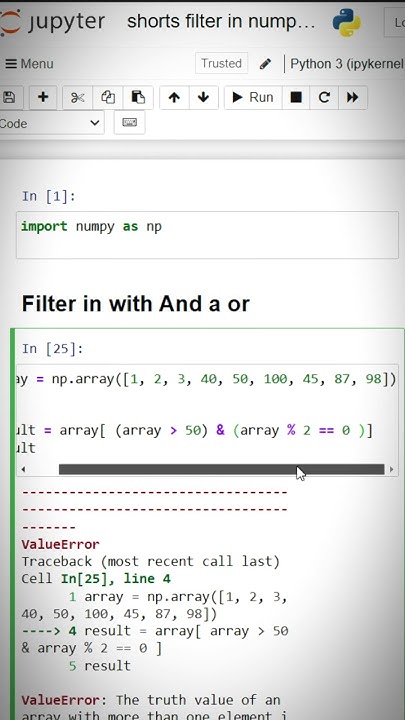 Filtering Multiple Conditions In Numpy Numpy Python Programming