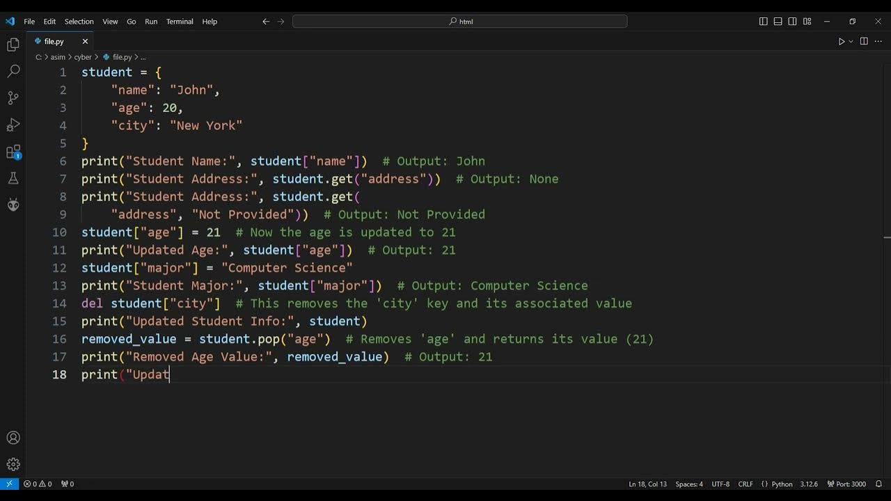 Python Dictionaries - YouTube