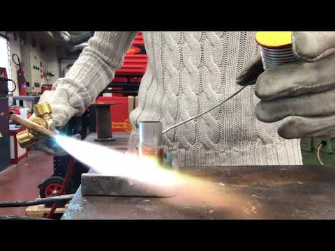 How to solder aluminum to copper with Castolin Alutin51? - YouTube