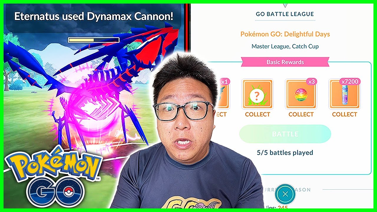 PERFECT 100% Win Rate with Max Level Eternatus & 2 Crowned in GO Battle ...